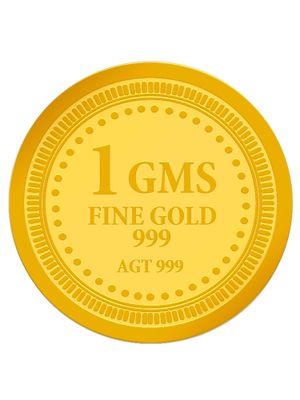 Buy Swarnavarsham Muthoot Pappachan 24K 999 Gold Coin 1 Gm Online