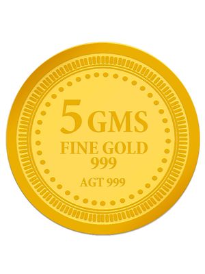 Buy Swarnavarsham Muthoot Pappachan 24K 999 Gold Coin 5 Gm Online