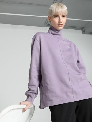 Buy Puma High Neck Womens Purple Crew Sweatshirt (XXS) Online