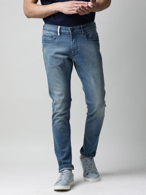 Buy Rare Rabbit Indus Primary Blue Stretch Jeans Online