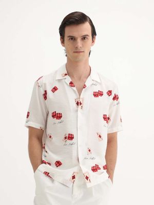 Buy Rare Rabbit White Men's Casual Shirt (XS) Online