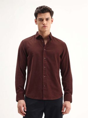 Buy Rare Rabbit Brown Men's Casual Shirt (XS) Online
