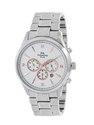 Buy PA Maxima 48810CMGS White Dial Analog Watch for Men Online