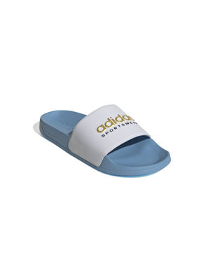 Buy adidas ADILETTE SHOWER Unisex Blue & White SWIM Sliders (UK 4) Online