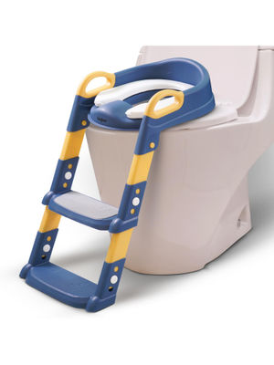 Buy BAYBEE Navy Blue Aura Western Potty Training Seat for Kids Online