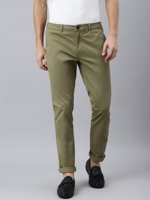 Buy WOODS Olive Chinos Online