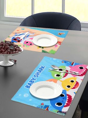 Buy Saral Home Baby Shark Velvet Dining Table Placemats Set of 2 ...