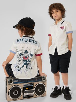 Buy The Souled Store Official Superman: Man Of Steel Boys Shirt (2-3 ...