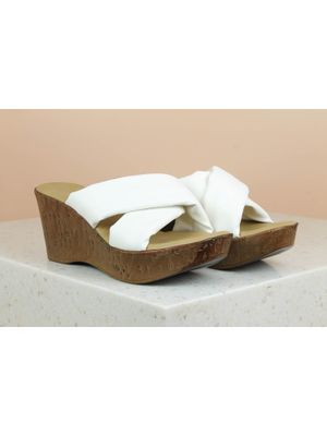 Buy Inc.5 Solid Plain White Wedge Online