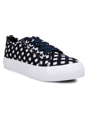 Buy London Rag Printed Navy Blue Sneakers Online