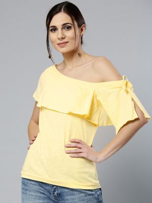 RARE Tops : Buy RARE Women Yellow Solid Layered Top Online | Nykaa Fashion