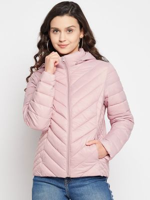 Buy Madame Quilted Light Pink Jacket Online
