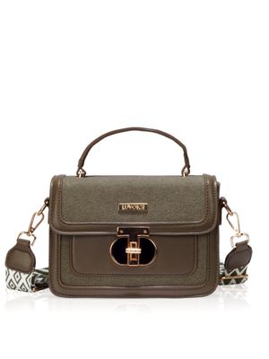 Buy LUVOKSI Zivara Structured Dual-Tone Sling Bag-Olive (Regular) Online