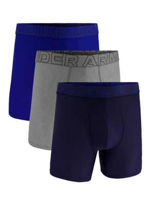 Buy Under Armour UA Performance Tech Mesh 6 Blue Boxer Briefs (Pack of ...