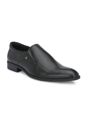 Buy Delize Black Men Vegan Leather Loafers Online