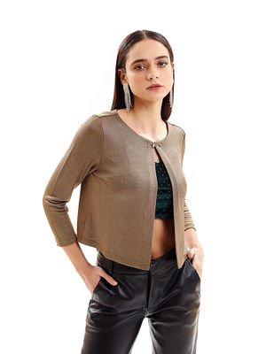 COVER STORY jackets_women_westernwear : Buy COVER STORY Olive Lurex ...