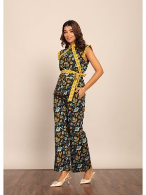 Buy Kaori By Shreya Multi-Color Floral Co-Ord (Set of 3) Online