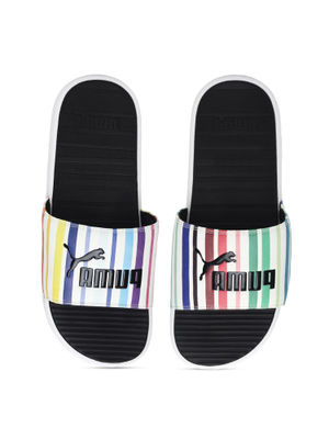 Buy Puma Cool Cat Multi Unisex Black Sliders Online