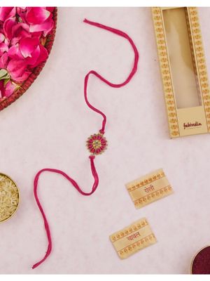 Fabindia Fashion Rakhis : Buy Fabindia Brass Flower Thread Rakhi Online ...