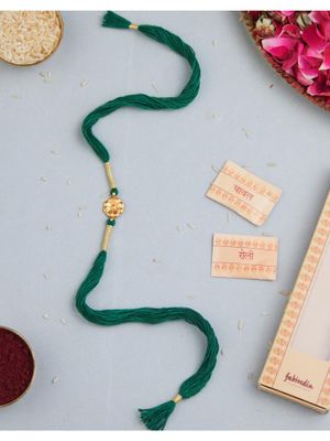 Buy Fabindia Gold Flower Rakhi online