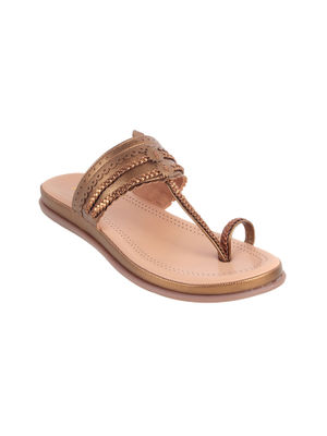 Buy Metro Brown Casual Kolhapuri (EURO 36) Online