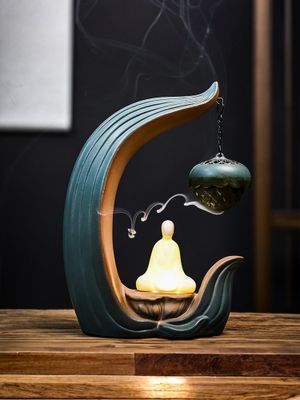 Buy Ekhasa Ceramic Dhoop Dani Burner for Home, Buddha Dhup Kapoor Dani ...