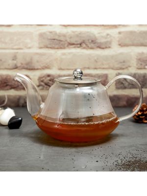 Buy EZ Life Borosilicate Pyrex Glass Tea Pot with Stainless Steel ...