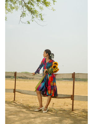 Buy LABEL RAASA Multi-Colour Vale Dress (XS) Online