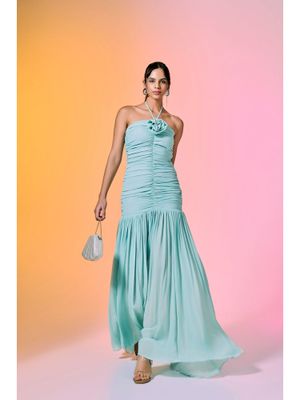 Buy LABEL FROW Blue Ocean Maxi Dress Online