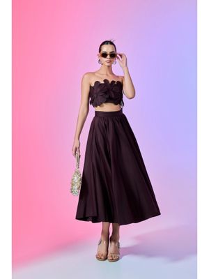Buy LABEL FROW Bloom Midi Skirt Online