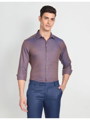 Buy Arrow Self Design Cocktail Formal Shirt Online