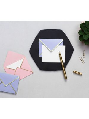 Buy Artsy Design Co. Mini Notecards with Envelopes - Lavender and Candy ...