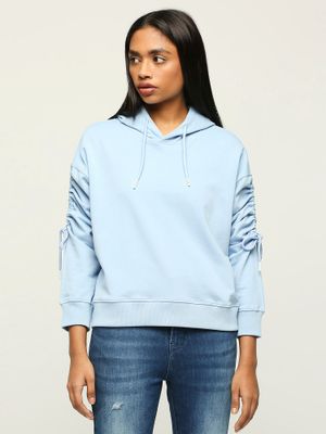 Buy Pepe Jeans Light Blue Hooded Sweatshirt Online