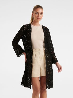 Buy Forever New Simona Longline Crochet Kimono Online