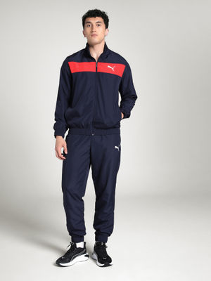 Buy Puma Navy Blue Performance Men Jacket & Joggers (Set of 2) (S) Online
