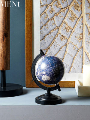 Buy The Artment Minimal Nautical Navigator Full HD Blue Earth Globe for ...