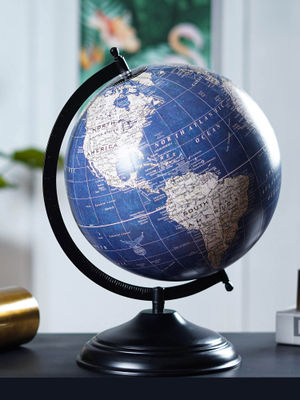 Buy The Artment Minimal Nautical Navigator Full HD Blue Earth Globe for ...