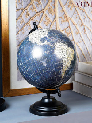 Buy The Artment Minimal Nautical Navigator Full HD Blue Earth Globe for ...