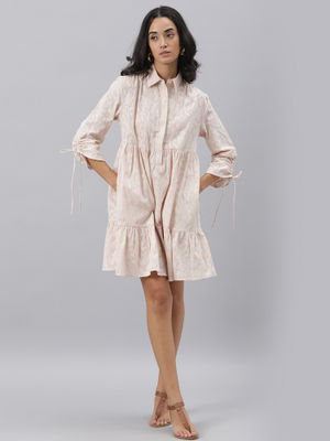 Buy RAREISM Tyra Beige Dress Online