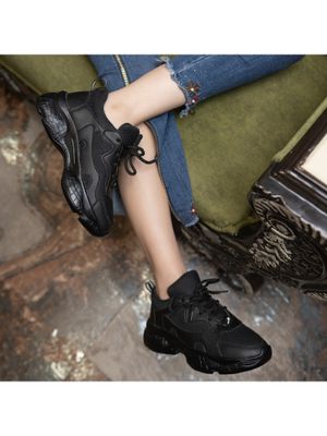 Buy Shoetopia Women Black Walking Non-marking Shoes Online
