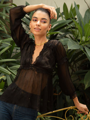 Buy IT GIRL Moonlight Top-Black Online