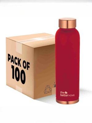 Buy The Better Home Pack of 100 Copper Bottle 950 ML- Maroon Bottle Online