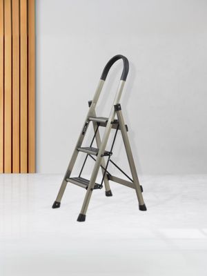Buy Plantex Ladder-Foldable Aluminum 3 Step Ladder-Wide Anti Skid ...