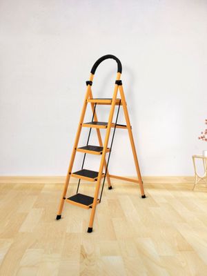 Buy Plantex Premium Gi Steel Foldable 5-Step Wide Anti Skid Ladder ...