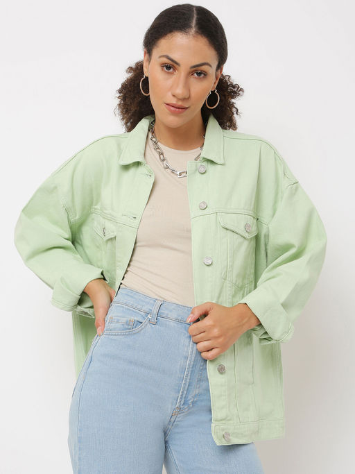 Buy Stylish Green Denim Jackets Collection At Best Prices Online