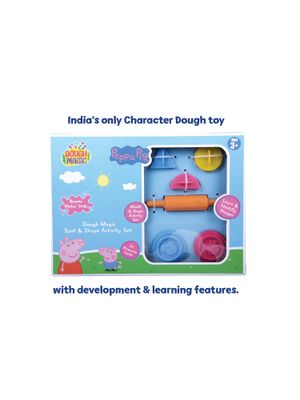 Buy Dough Magic Peppa Pig Spot & Shape Activity Set With 4 Tubs, 6 ...