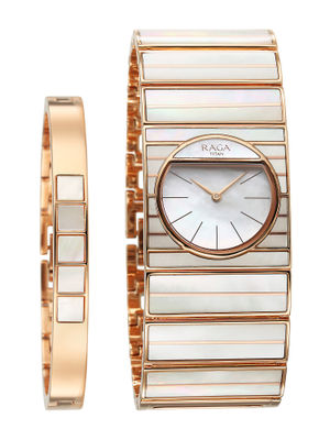 Buy Titan Raga Power Peals Analog Watch for Women 95234WM01F (Large) Online