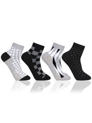 Buy Bonjour Men's Scottish Collection Ankle Multi Pack Socks (Pack of 4) Online