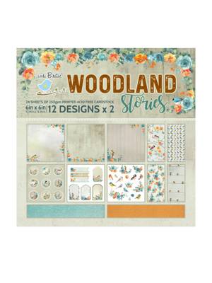 Buy Little Birdie Printed Cardstock Pack Designs, 24 Sheets, 230 GSM ...