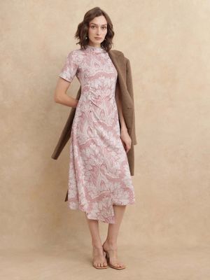 Buy RAREISM Xem Light Multi Abstract Straight Midi Dress (XXS) Online